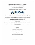Factores asociados a la omisión en la Calidad de redacción de las Notas ...